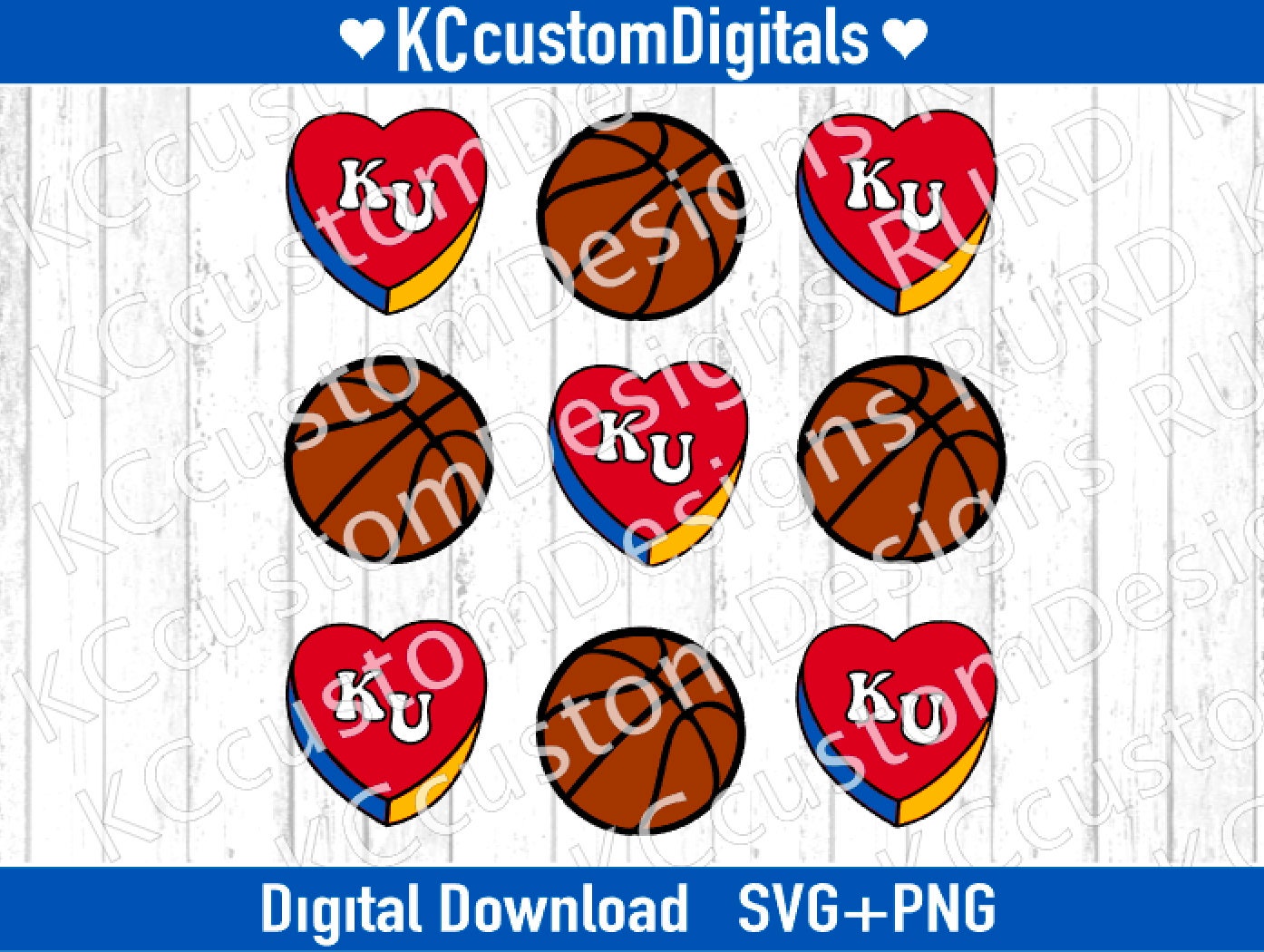 Kansas Basketball Candy Hearts PNG, KS Basketball Png, Kansas ...