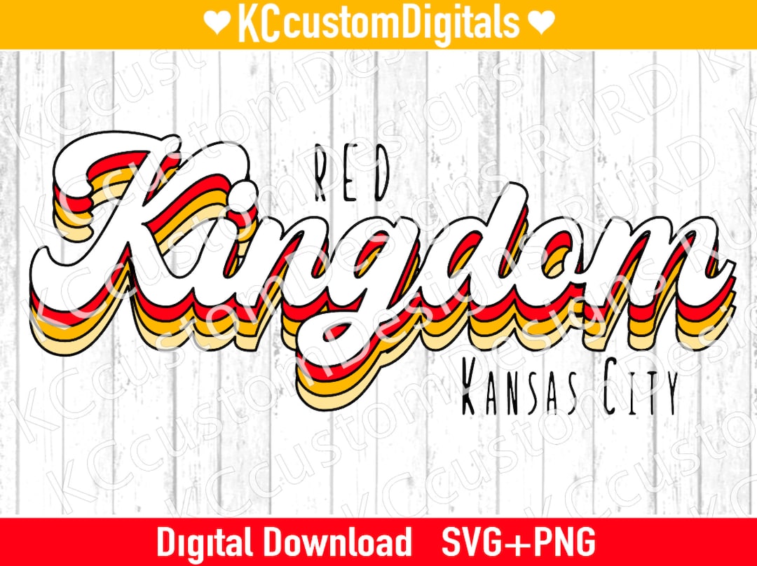 Red Kingdom Kansas City SVG PNG, KC Football Svg, Kansas City Football ...