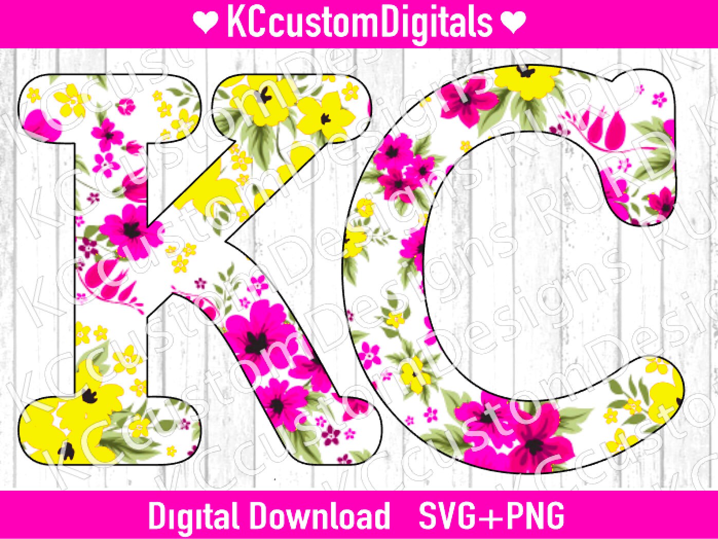 Kansas City Pink and Yellow Floral PNG, KC Png, Kc Svg, Kansas City Png ...