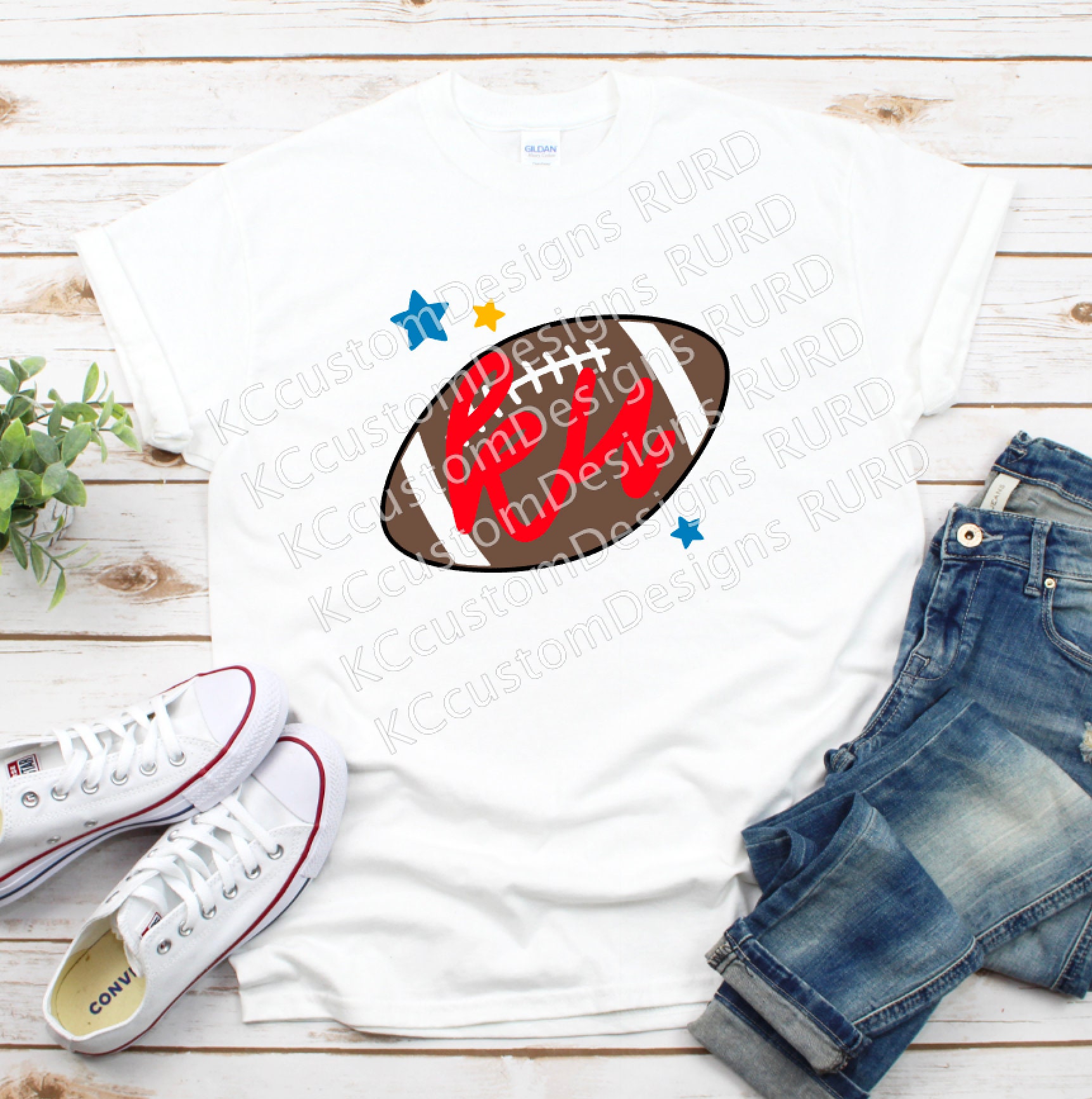 Kansas Red and Blue Football Stars PNG, KS Football Svg, Kansas ...