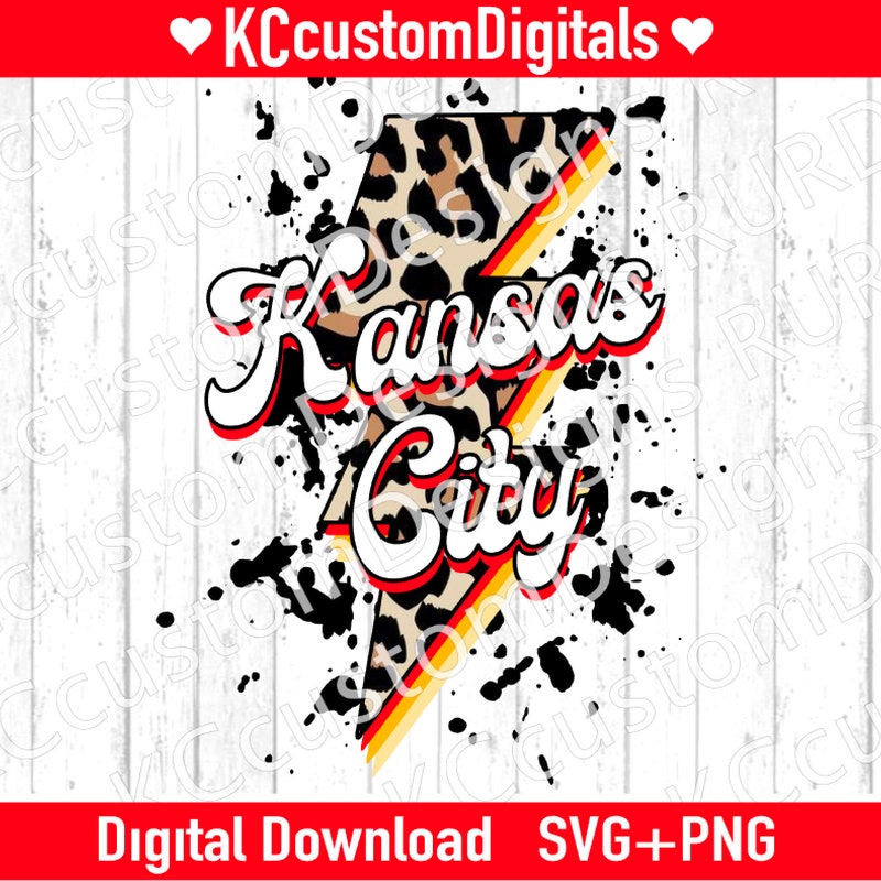 Kc Chiefs Leopard Png - Etsy