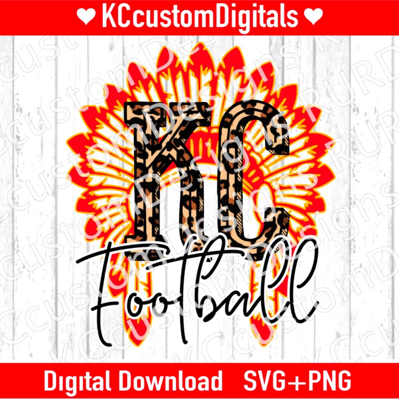 Kc Chiefs Leopard Png - Etsy