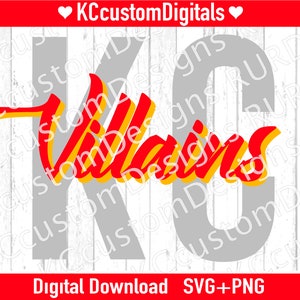 Kansas City Villains Svg PNG, Lviii Svg, KC Football Svg, Kansas City ...