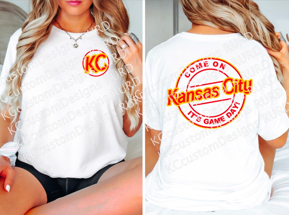Come on Kansas City It's Game Day Red and Yellow KC SVG Png, KC ...