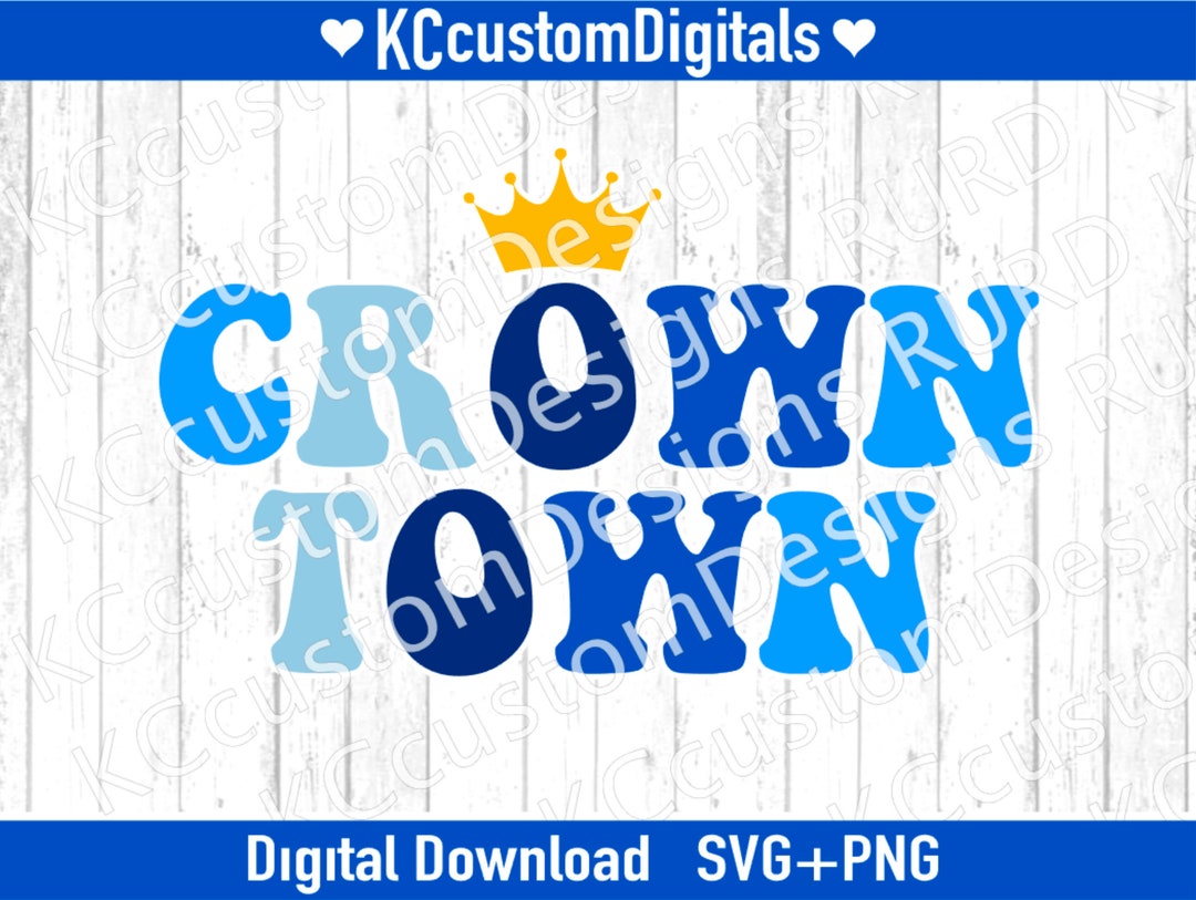 Kansas City Baseball Groovy Crown Town SVG PNG, KC Baseball Svg, Kansas ...