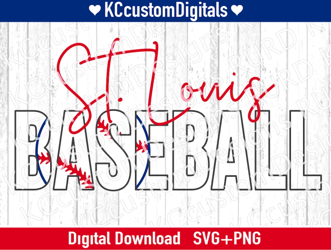 STL Baseball Script SVG PNG, Stl Baseball Svg, St Louis Baseball Svg - Etsy