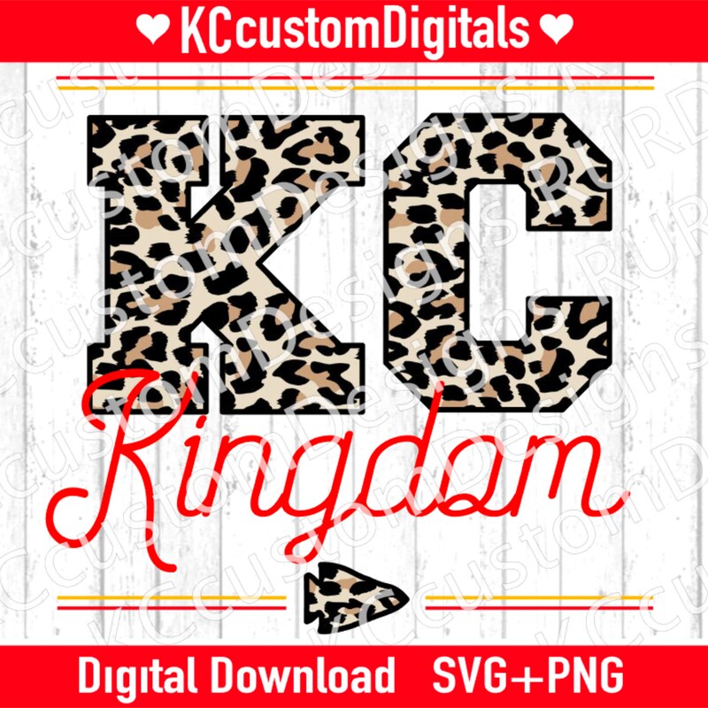 Kc Chiefs Leopard Png - Etsy
