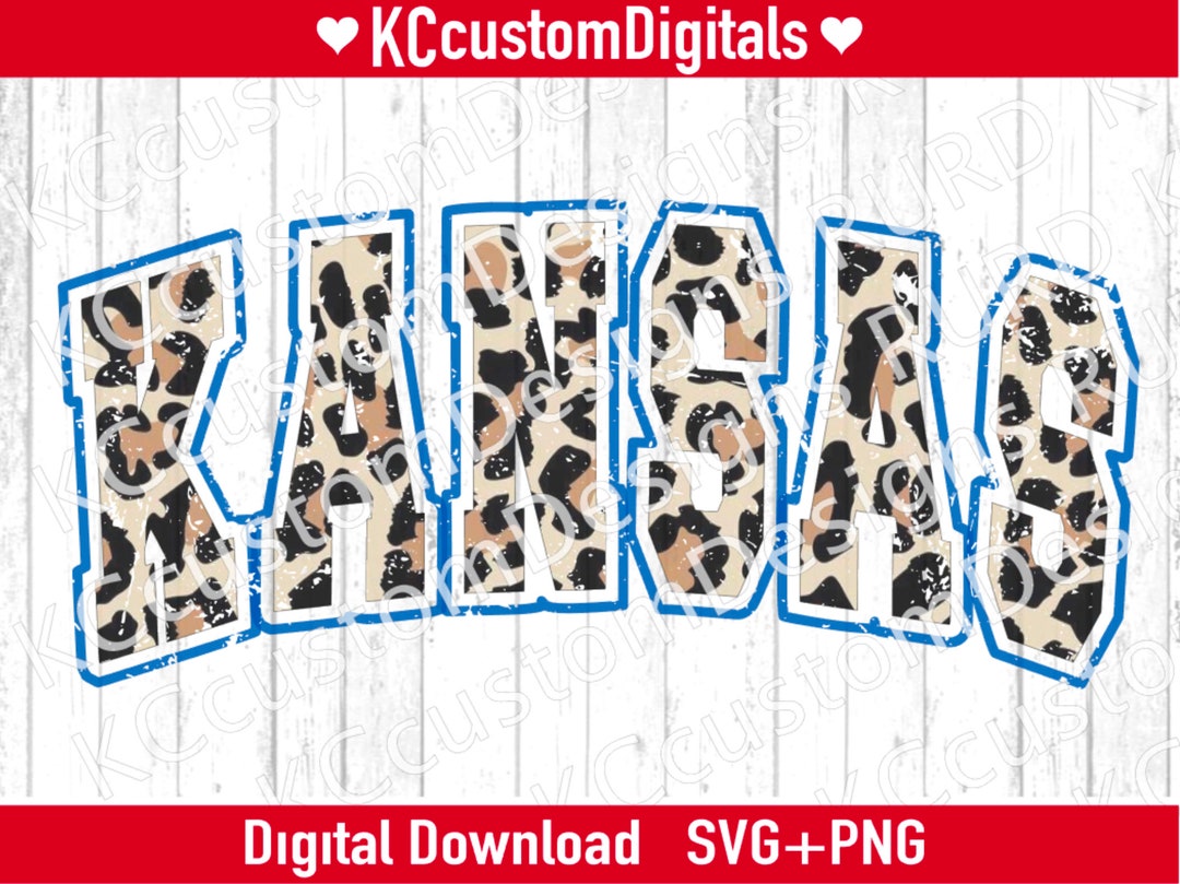 Kansas Leopard Distressed PNG, KS Basketball Png, Kansas Basketball Png ...