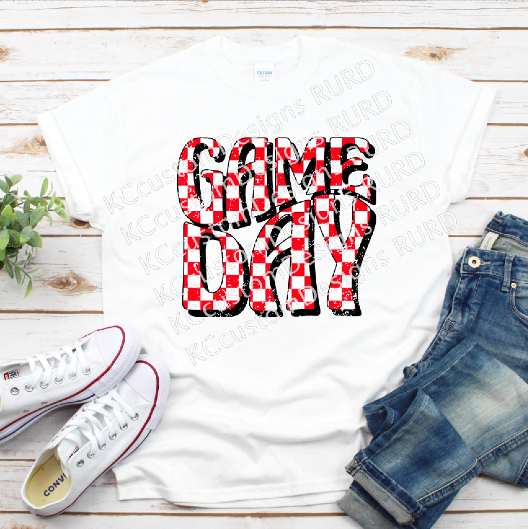 Groovy Game Day Red Checkered SVG Png, KC Football Svg, Kansas City ...