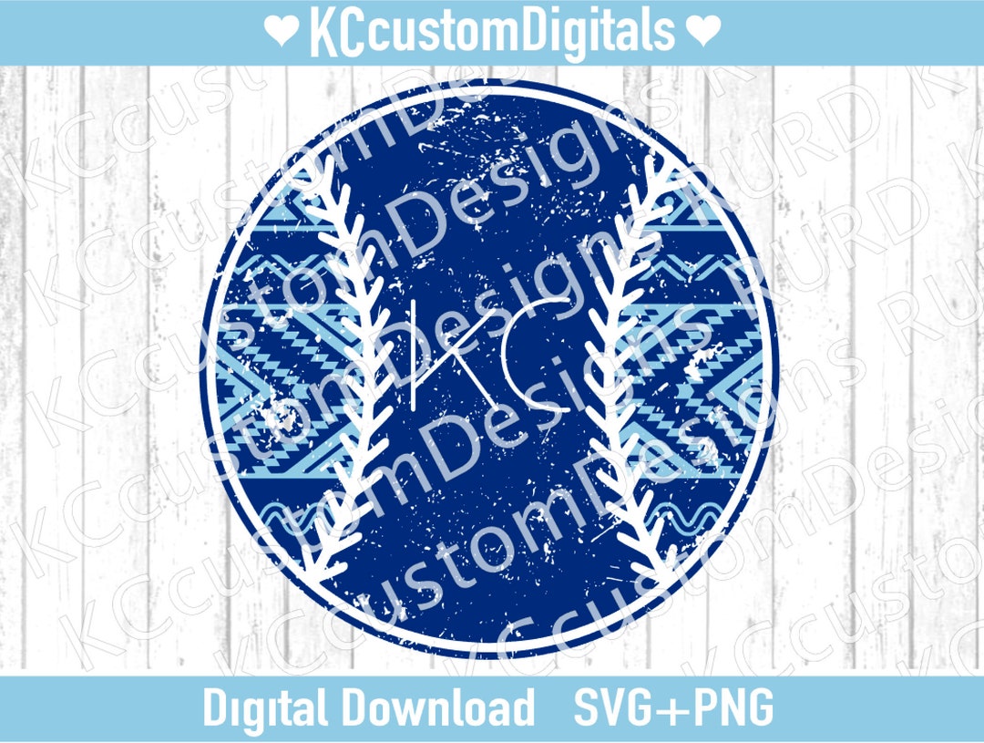 Kansas City Baseball Aztec SVG PNG, KC Baseball Svg, Kansas City ...