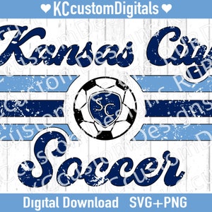 Kansas City Soccer Retro SVG PNG, KC Soccer Svg, Kansas City Soccer Svg ...