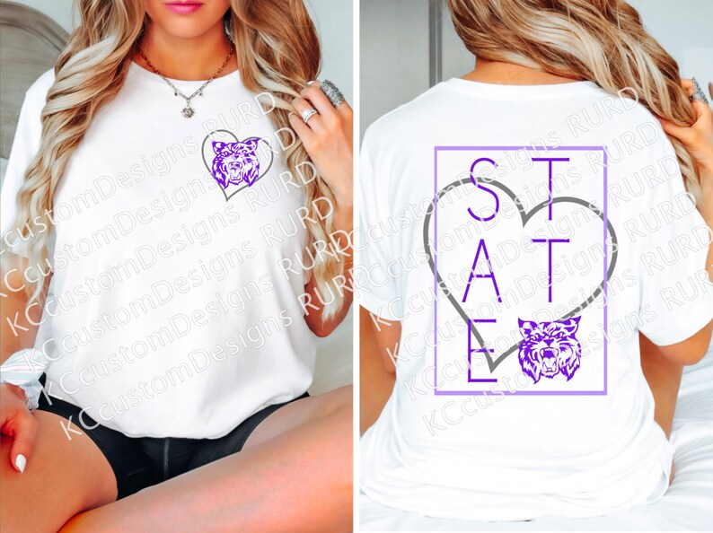 Kansas State Cat Heart PNG, State Football Svg, Kansas State Football ...