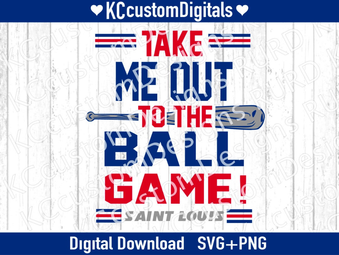 STL Baseball Take Me Out SVG PNG, Stl Baseball Svg, St Louis Baseball ...