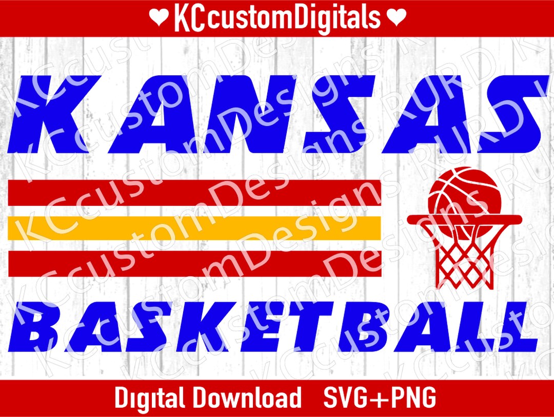 Kansas Basketball 3 Lines PNG, KS Basketball Png, Kansas Basketball Png ...