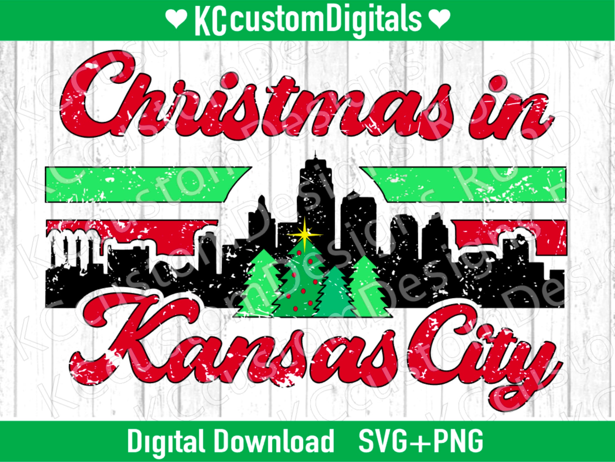 Christmas in Kansas City SVG PNG, Kansas City Christmas Svg, Christmas ...