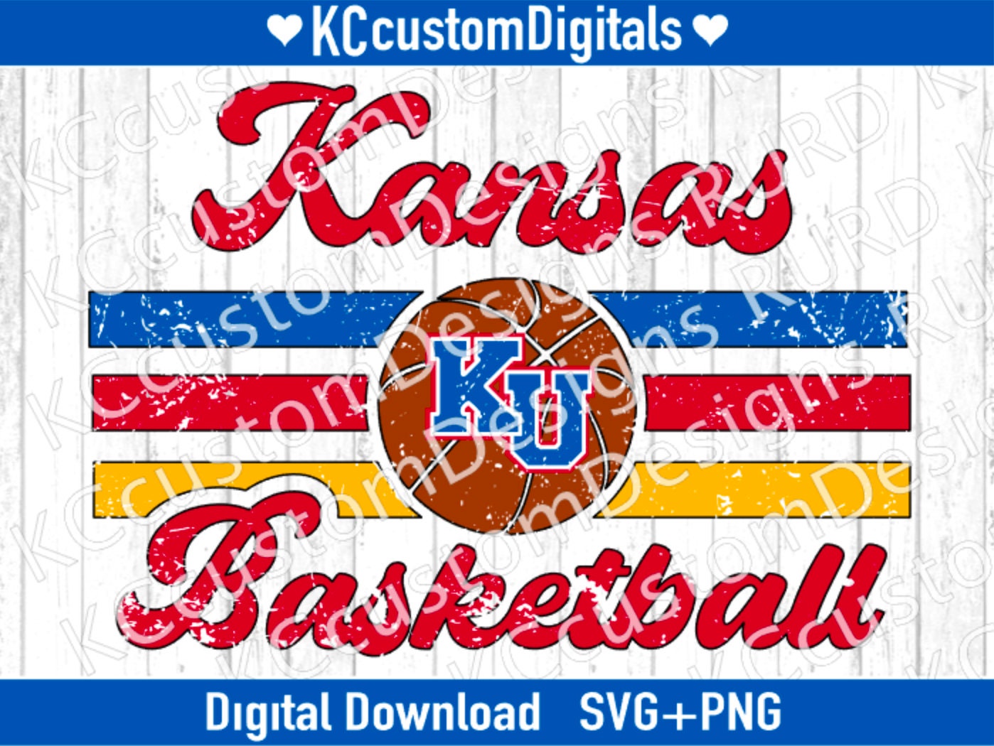 Kansas Basketball Retro Distressed PNG, KS Basketball Png, Kansas ...