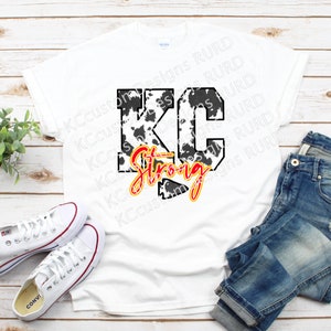 Kansas City Football Black Cow Print Strong Head Bolt SVG PNG, Kc ...