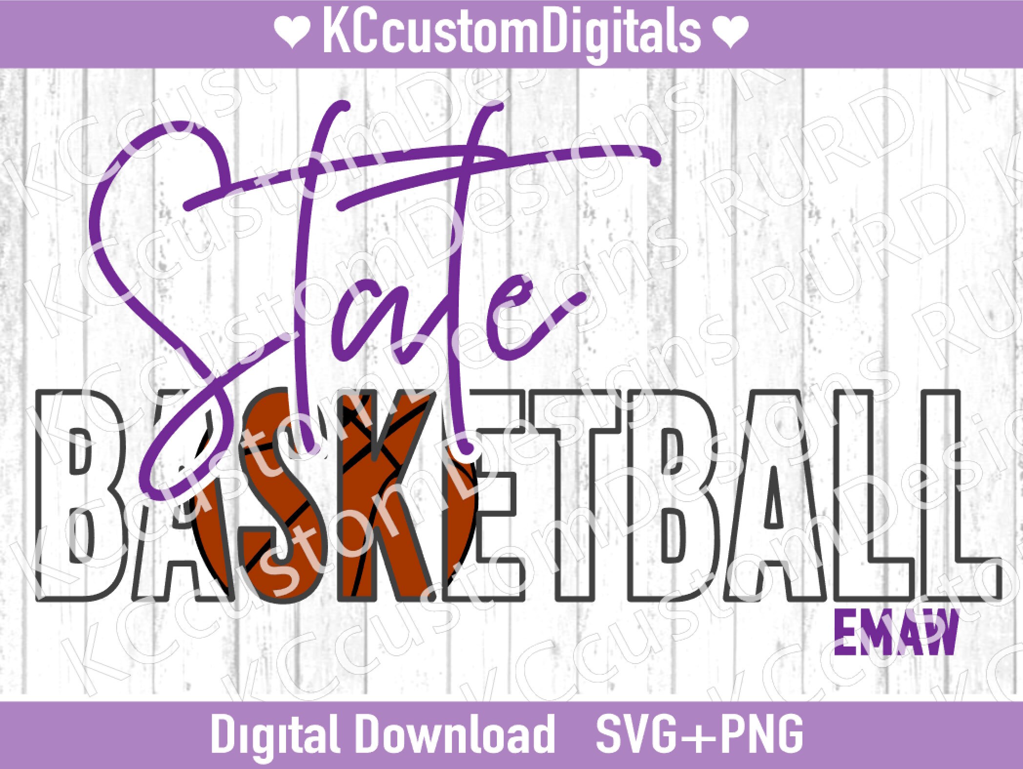Kansas State Basketball SVG PNG, State Basketball Svg, Kansas State ...