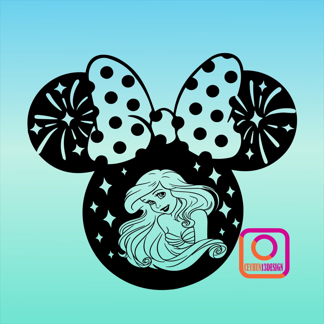 Ariel Png, Princess Ariel Png, Ariel Head Png, Mouse Head Png, Mouse ...