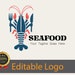 Seafood Logo Design / Fish Market & Restaurant Branding / Instant ...