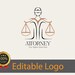 Professional Law Logo Services - Stylish Attorney Branding / Custom Law ...