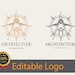 Architectural Compass Logo Design Kit / Architect Logo Design / Chic ...