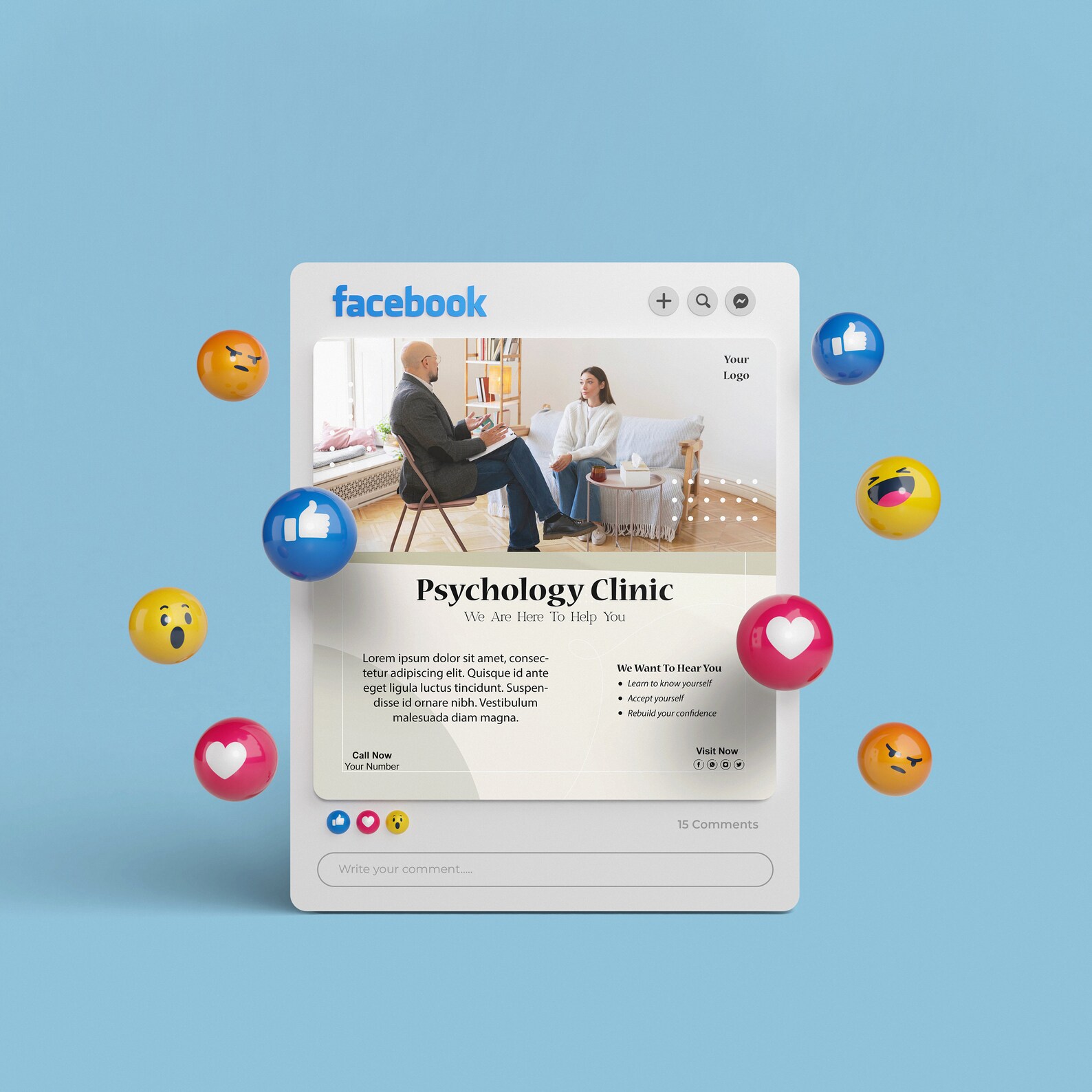 Editable Psychologist Flyer / Counseling Psychology Flyer - Etsy