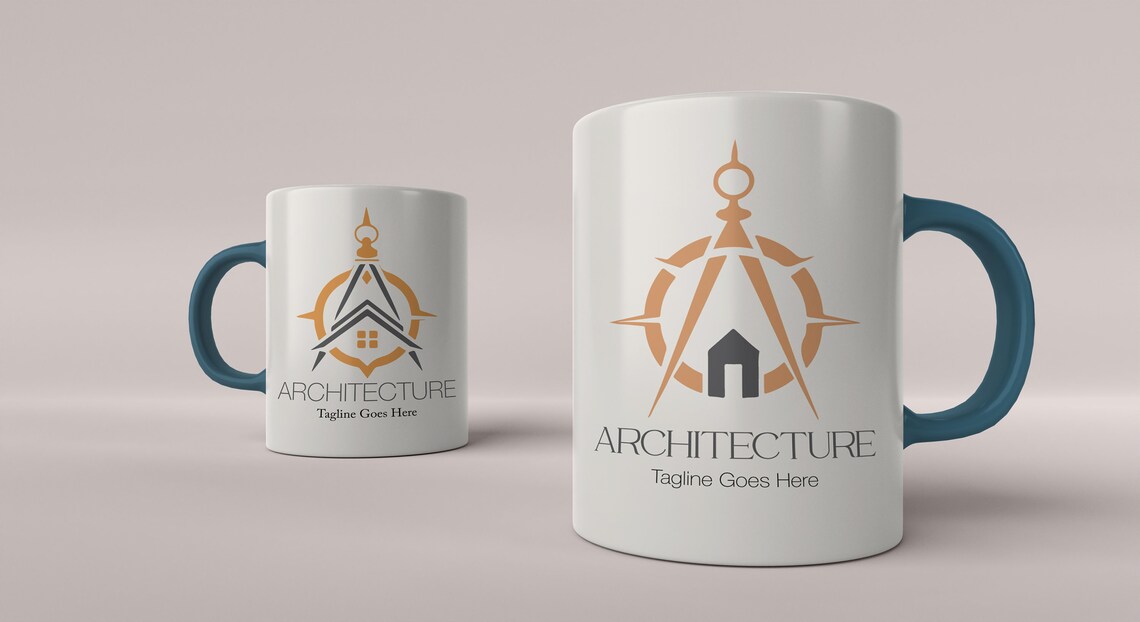 Professional Architect Logo Set Featuring Stylish Compass Designs ...