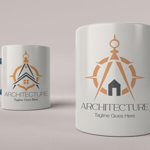 Professional Architect Logo Set Featuring Stylish Compass Designs ...