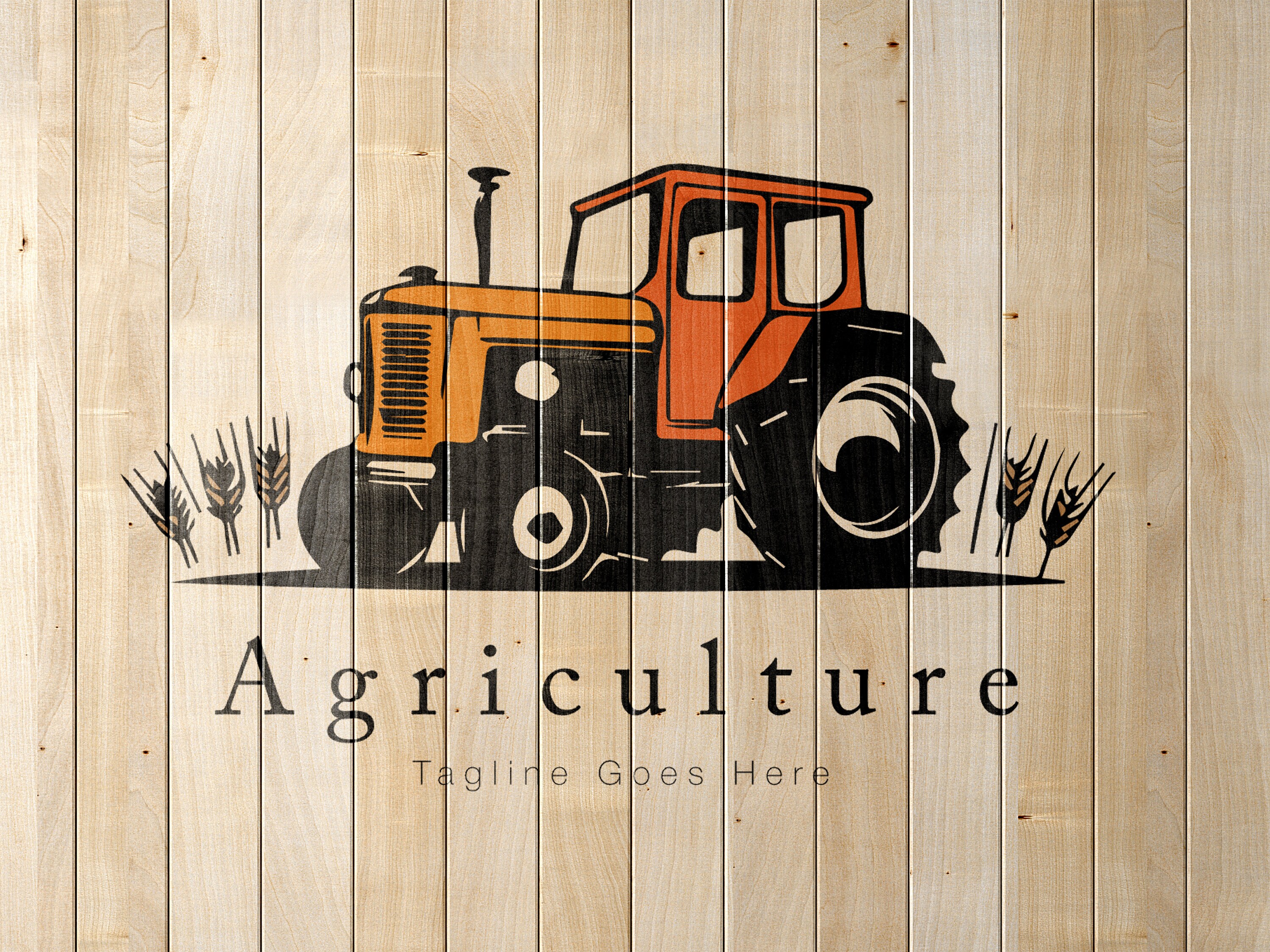 Agriculture Logo Design - Rustic Farming Branding / Unique Farm Logo ...