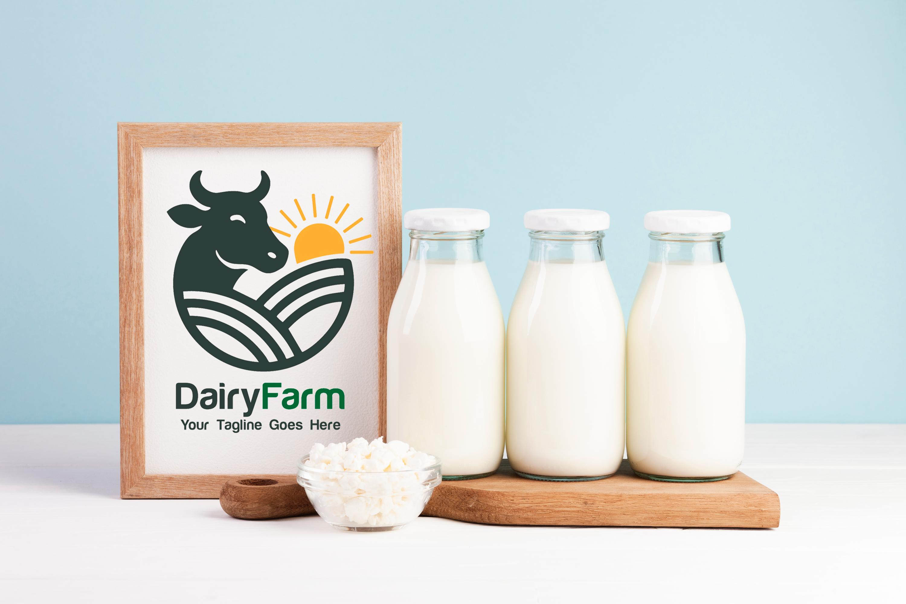 Editable Dairy Farm Logo – Modern Agriculture Branding - Etsy