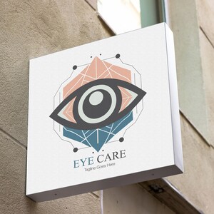 Unique Optician Logo Design: Eye Care Branding (AI, PDF, JPEG) - Etsy
