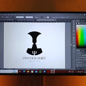 Modern Psychologist Logo Badge - Personalized Mental Health Brand ...