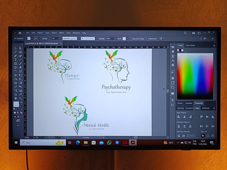 Therapy Psychology Logo Branding Kit / Modern Logo Design for ...