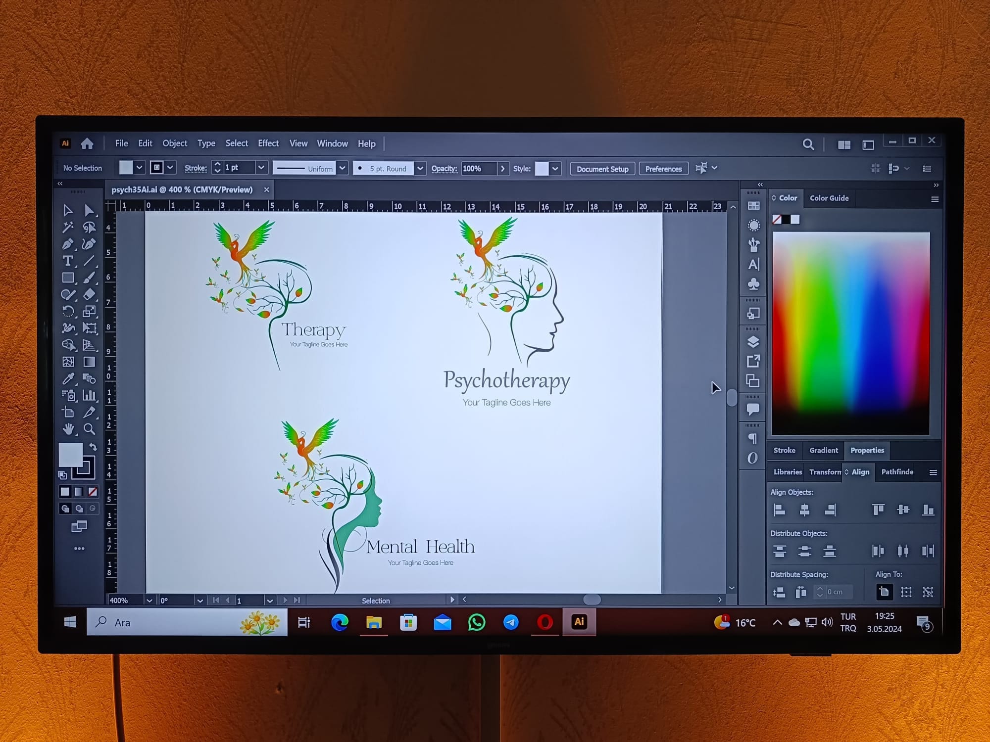 Therapy Psychology Logo Branding Kit / Modern Logo Design for ...