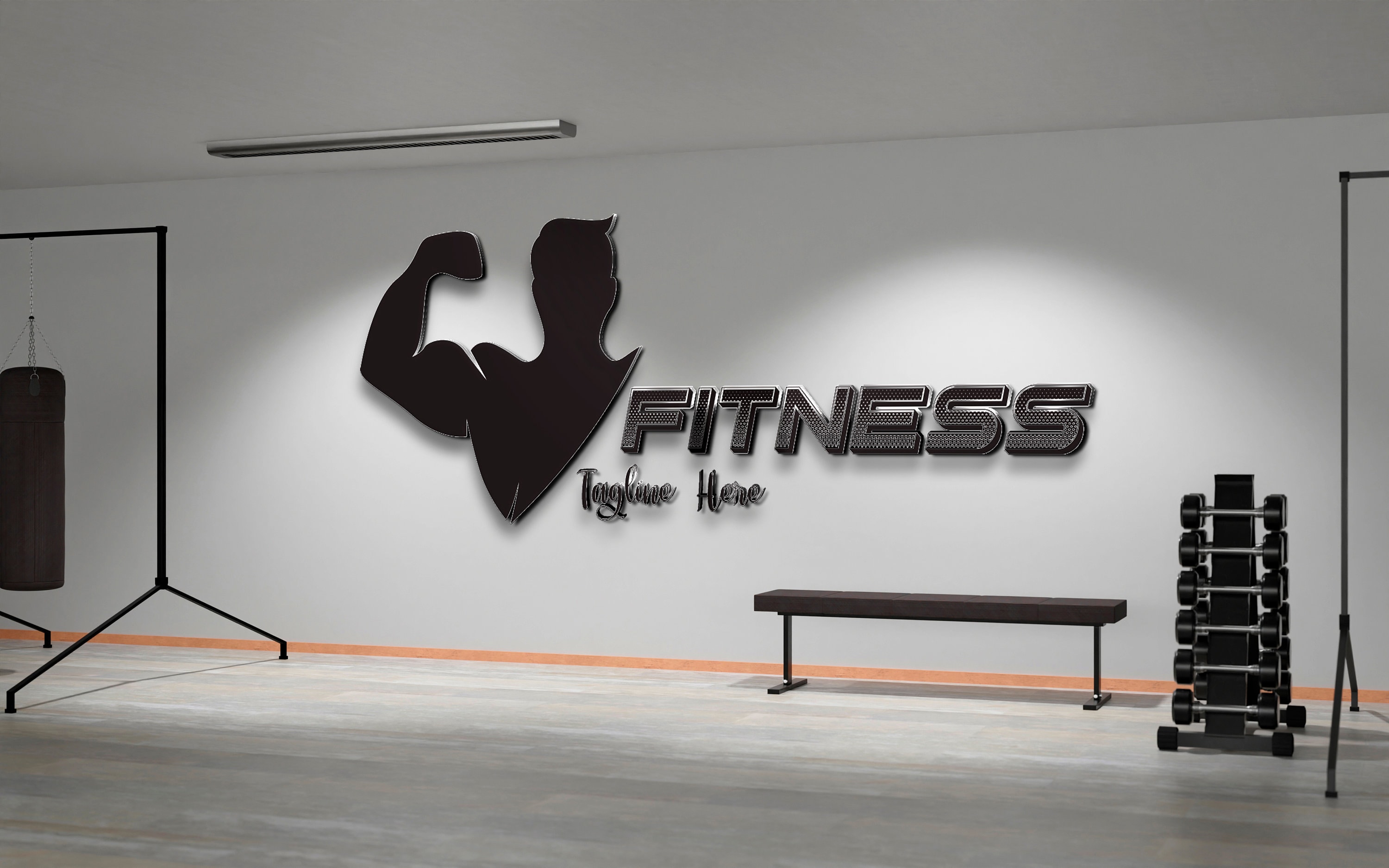 Fitness Logo Design / Personal Trainer Sign / Body Builder Logo ...