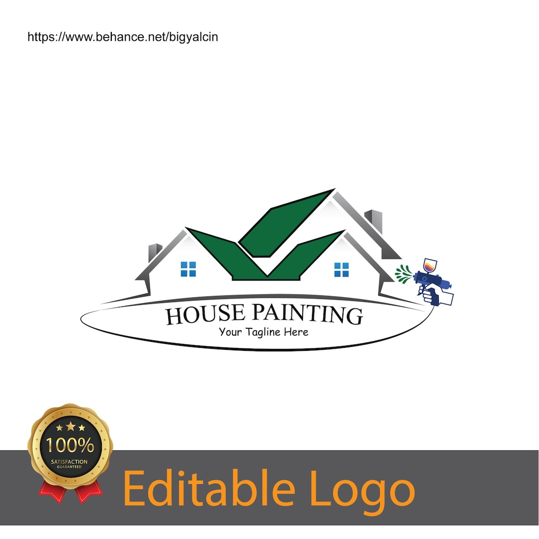 House Painting Logo / Interior & Exterior / Painting Services / Paint ...