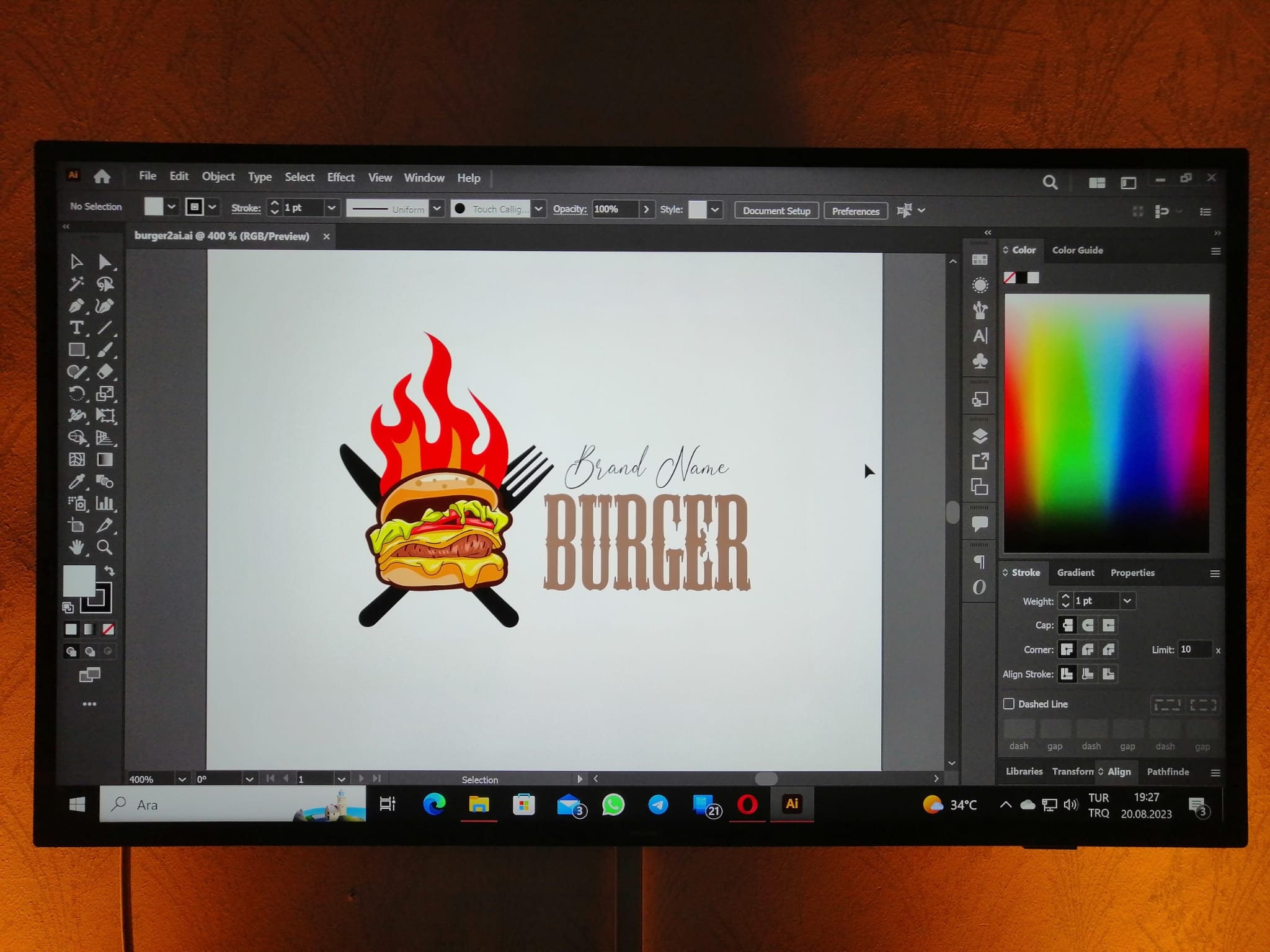 Burger Logo Design / Burger Shop Logo / Editable Fast Food Logo ...