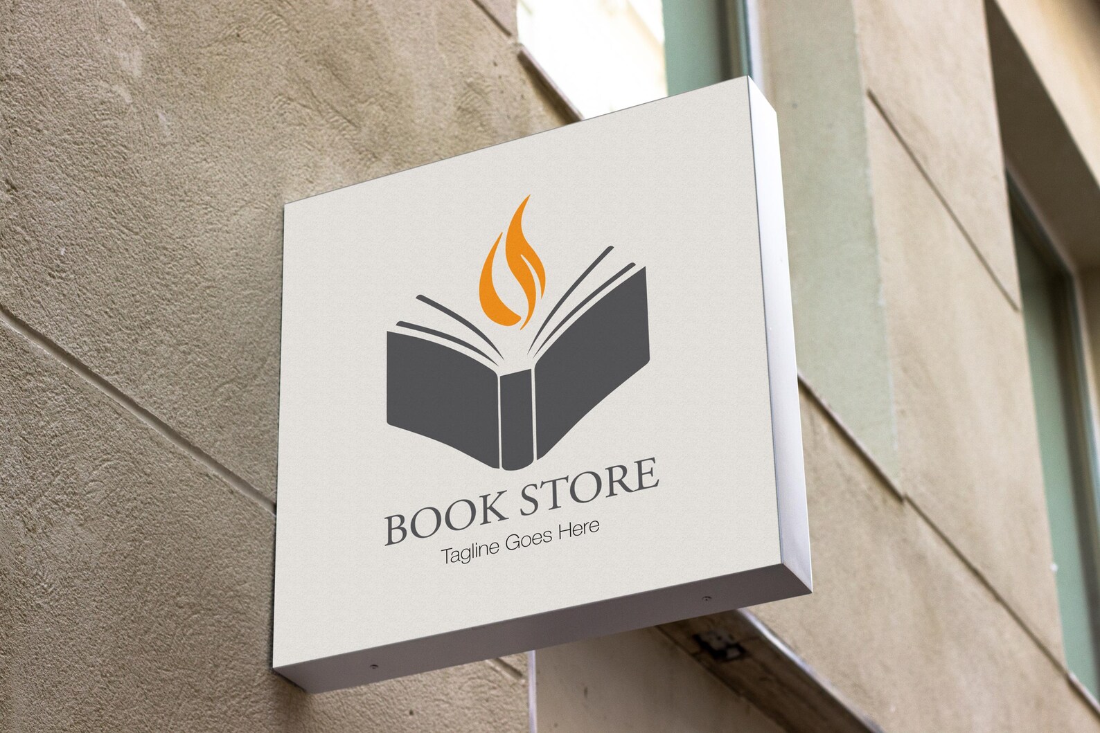 Editable Book Logo Design: Author, Blogger, Bookstore - Etsy