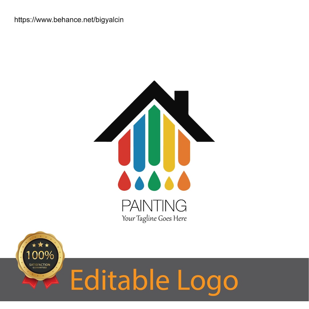 Painting Company Logo / Paint Brush Logo / Professional Painter Logo ...