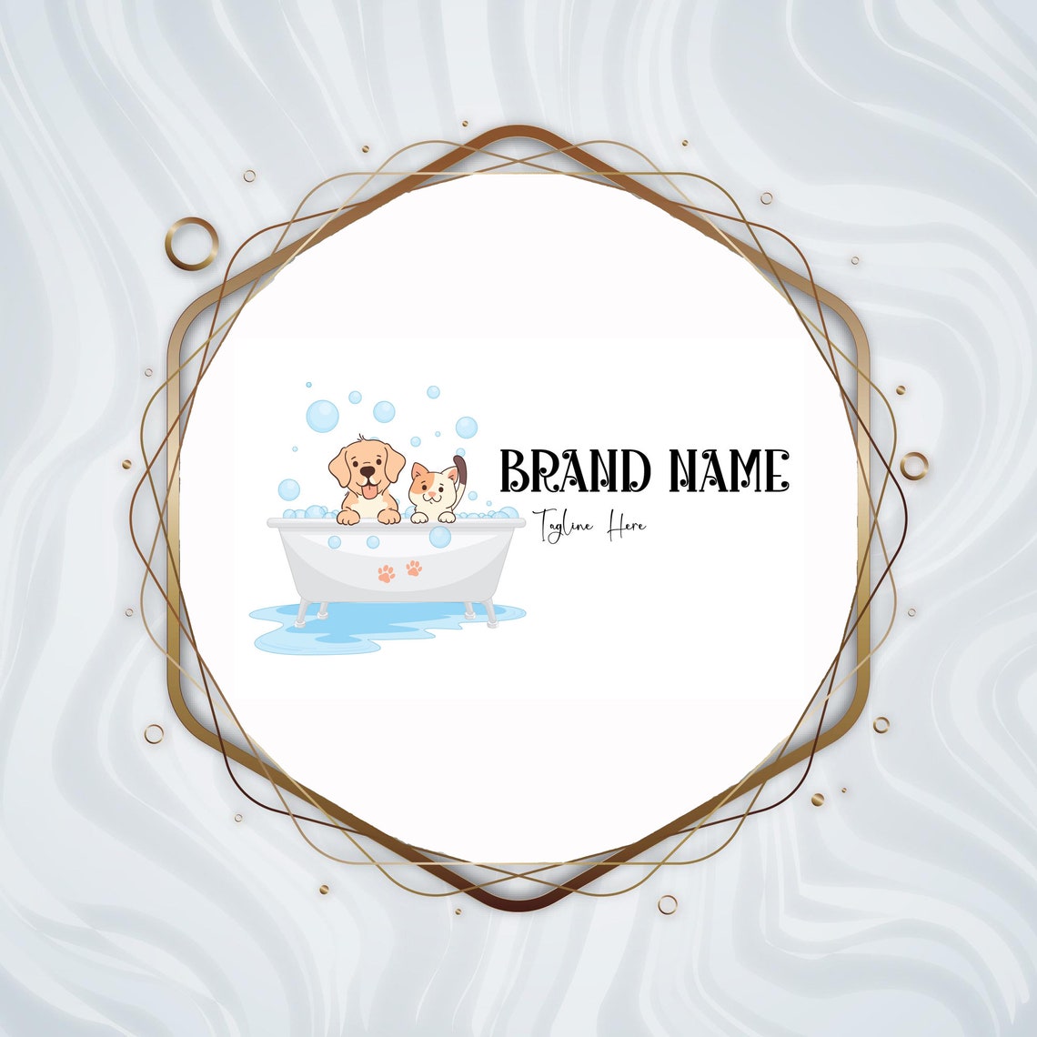 Pet Grooming Logo / Pet Groomer Logo Design / Animal Care Logo Template ...