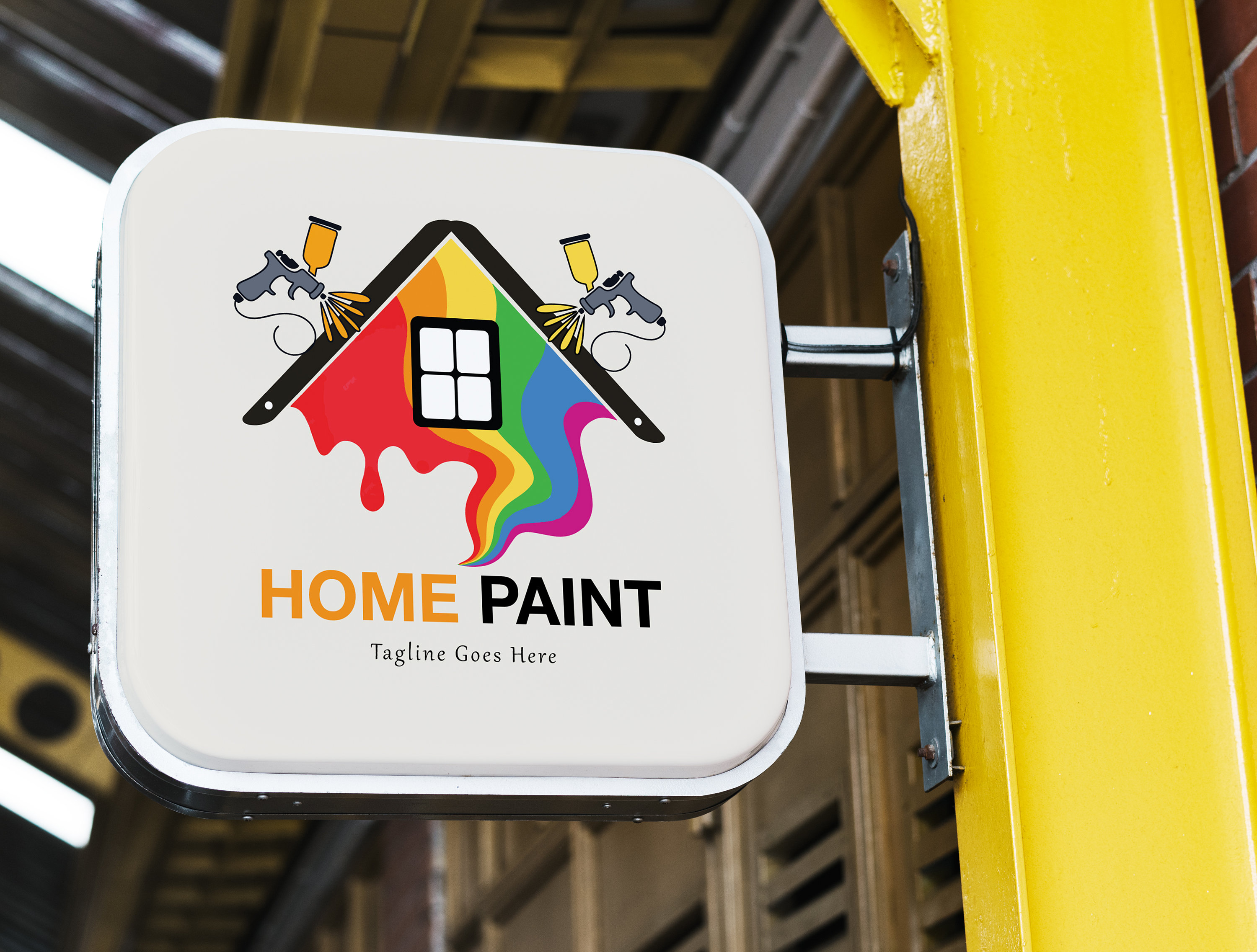 Custom House Painter Logo Design - Personalized Branding / Colorful ...
