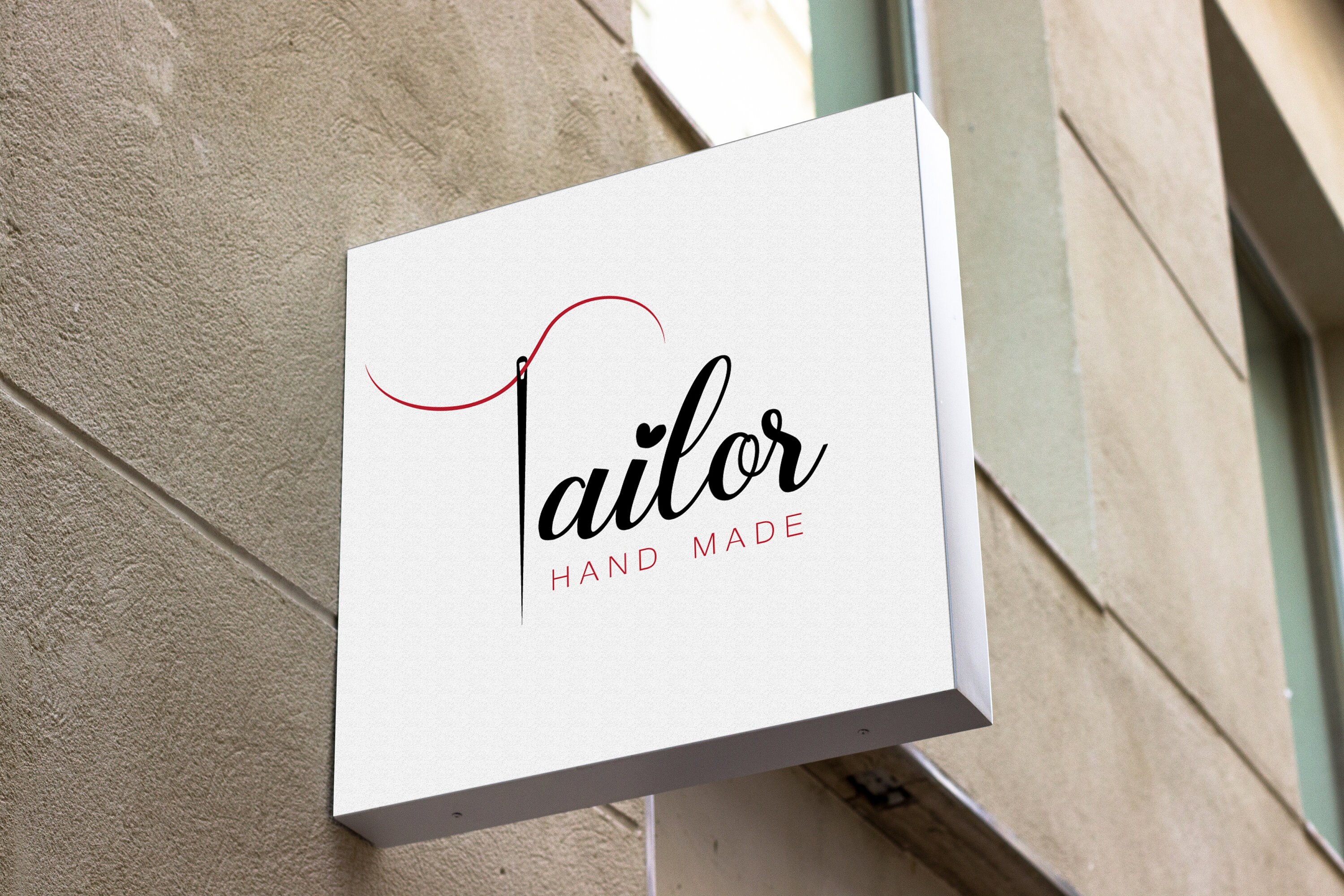 Tailor Logo Design With 3 Alternatives / 3 Pieces Editable Sewing Logo ...