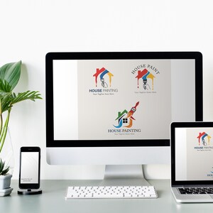 Custom Painting Logo Bundle | Design Art for Business Identity / House ...
