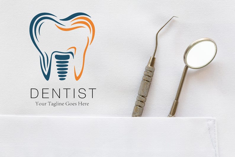 Dental Clinic Logo Design / Modern Logo for Dentist / Implant Logo ...