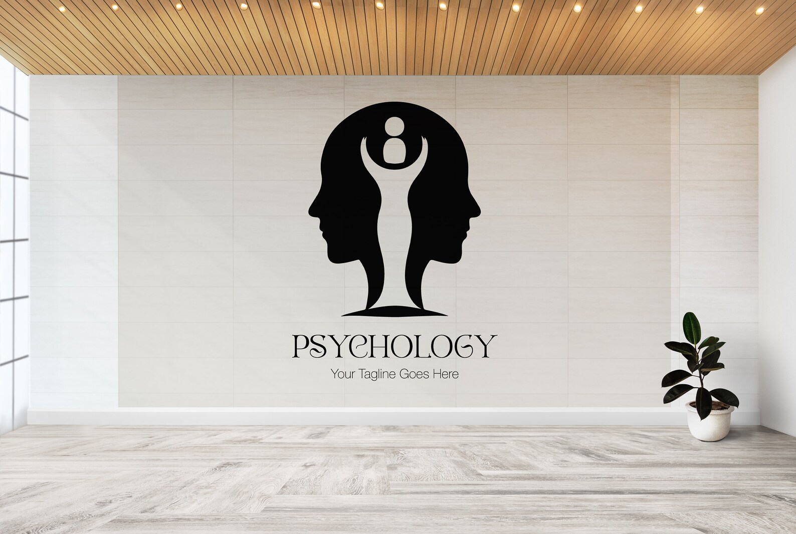 Minimalist Psychology Logo Template Instant Download for Counselors ...