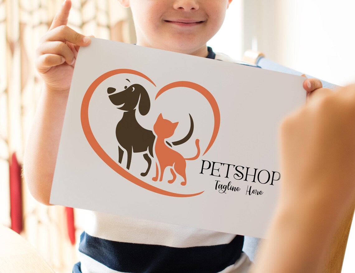 Modern Vet Clinic Logo Design: Customizable Animal Hospital Branding - Etsy