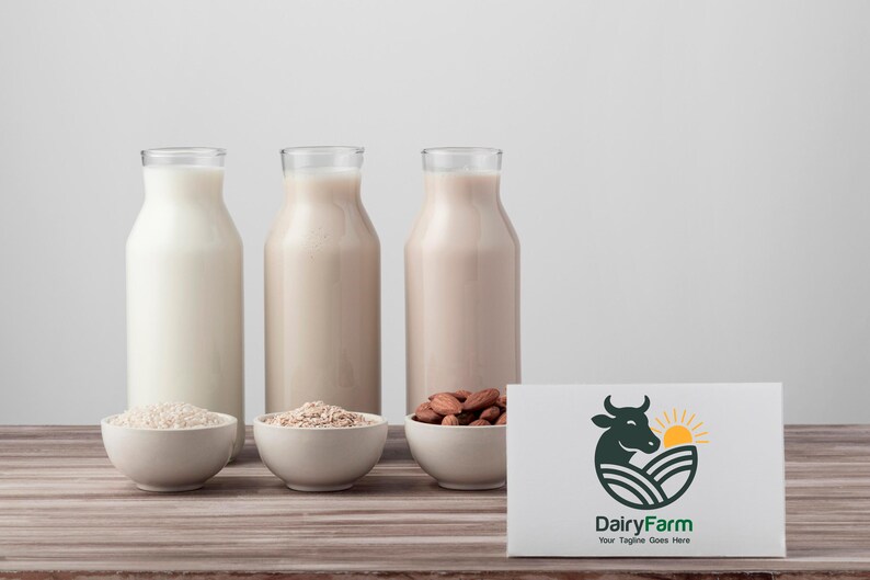 Editable Dairy Farm Logo – Modern Agriculture Branding - Etsy