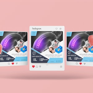 Physiotherapist - Approved Instagram Post & Social Media Template ...