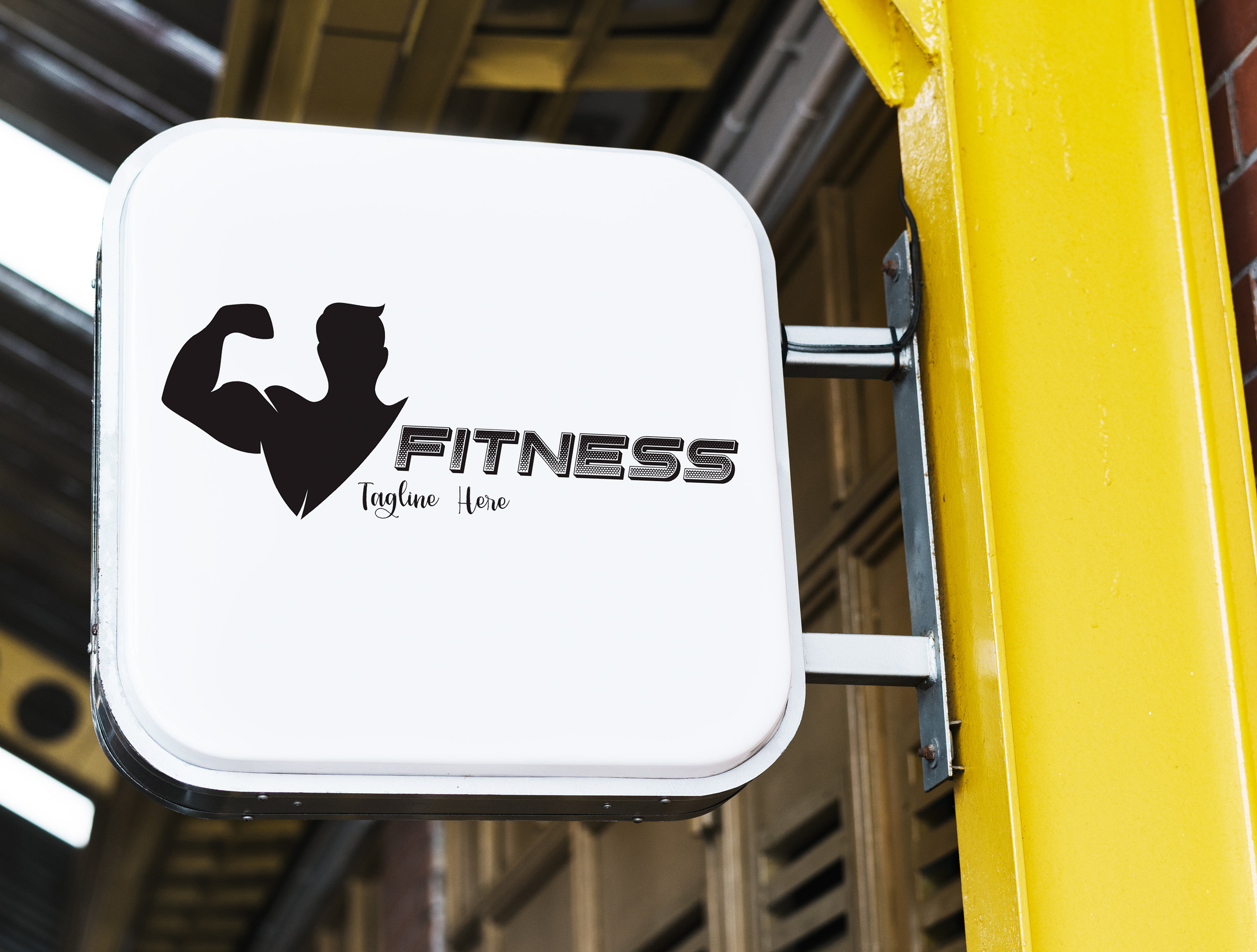 Fitness Logo Design / Personal Trainer Sign / Body Builder Logo ...